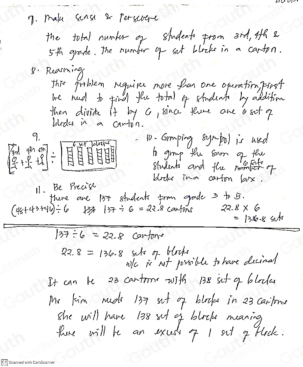 Solved: Math Supplies Ms. Kim is ordering sets of place-value blocks ...