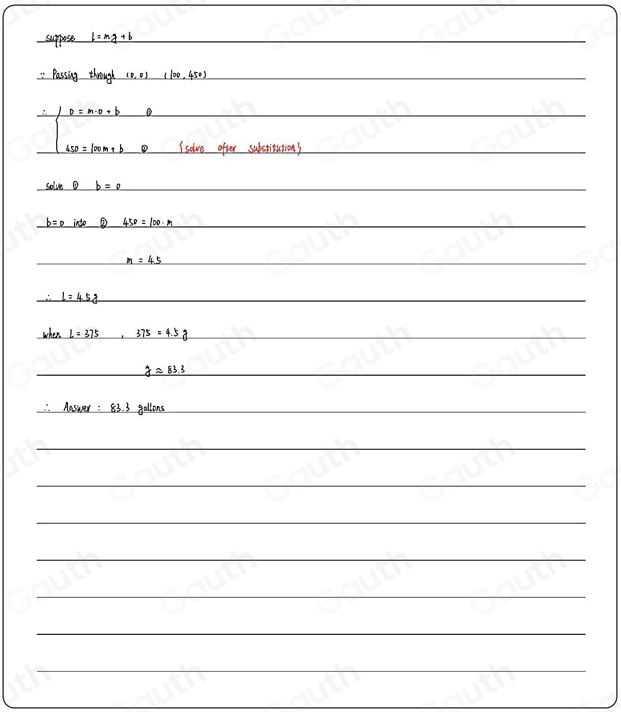Solved: This is a conversion graph between litres and gallons. Litres ...