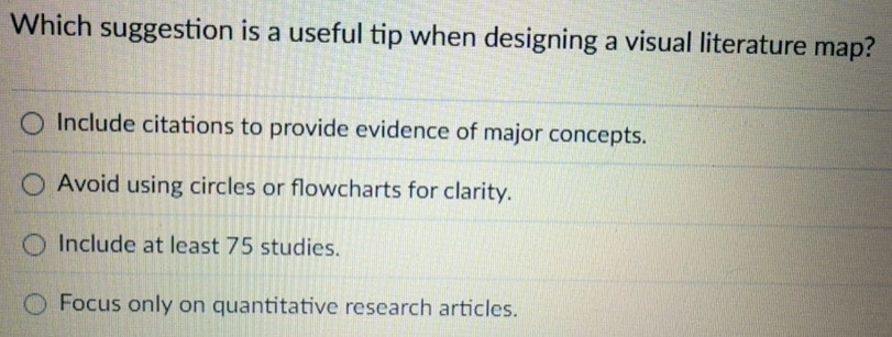 Solved: Which suggestion is a useful tip when designing a visual ...