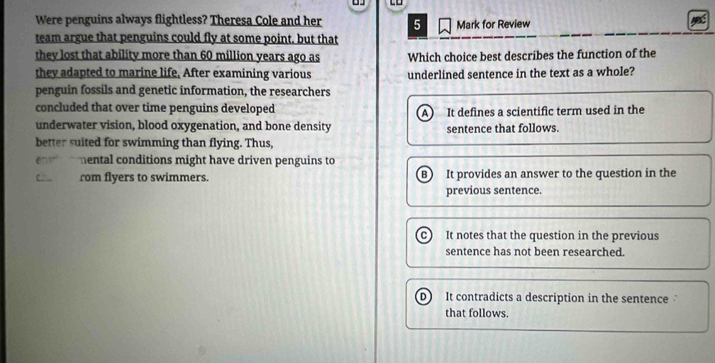 تم الحل:0J tD Were penguins always flightless? Theresa Cole and her ...