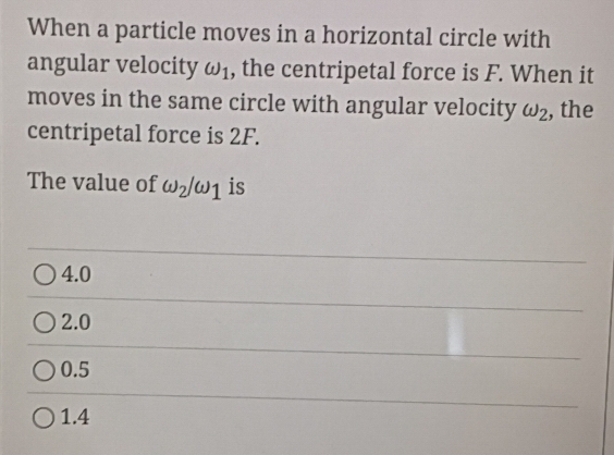 Selesai:When a particle moves in a horizontal circle with angular ...