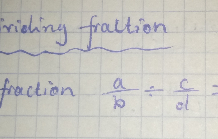 Résolu :mridding fraction fraction a/b / c/d