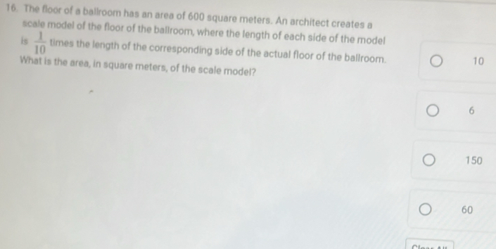 Solved: The floor of a ballroom has an area of 600 square meters. An ...