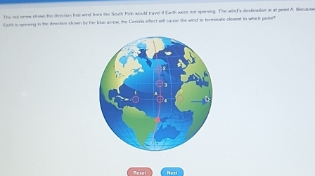 Solved: The red arrow shows the direction that wind from the South ...