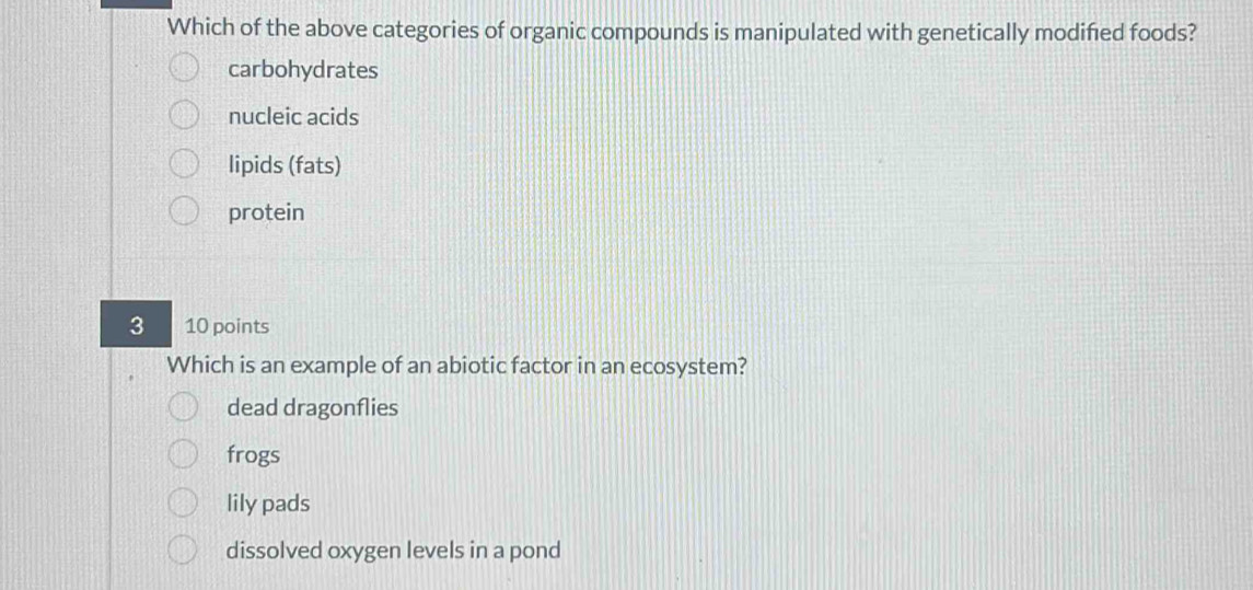 Solved: Which of the above categories of organic compounds is ...
