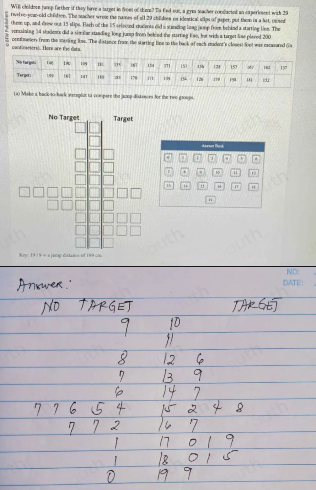 Solved: Will children jump farther if they have a target in front of ...