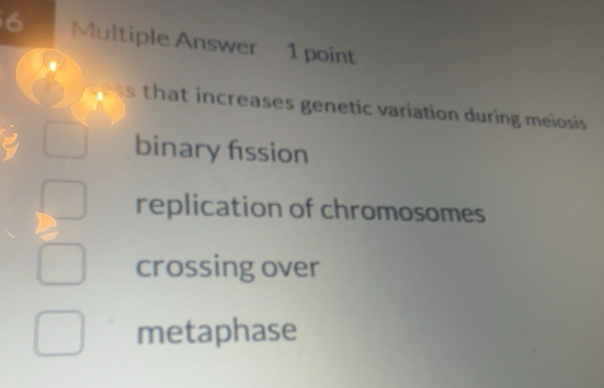 Solved: Multiple Answer 1 point s that increases genetic variation ...