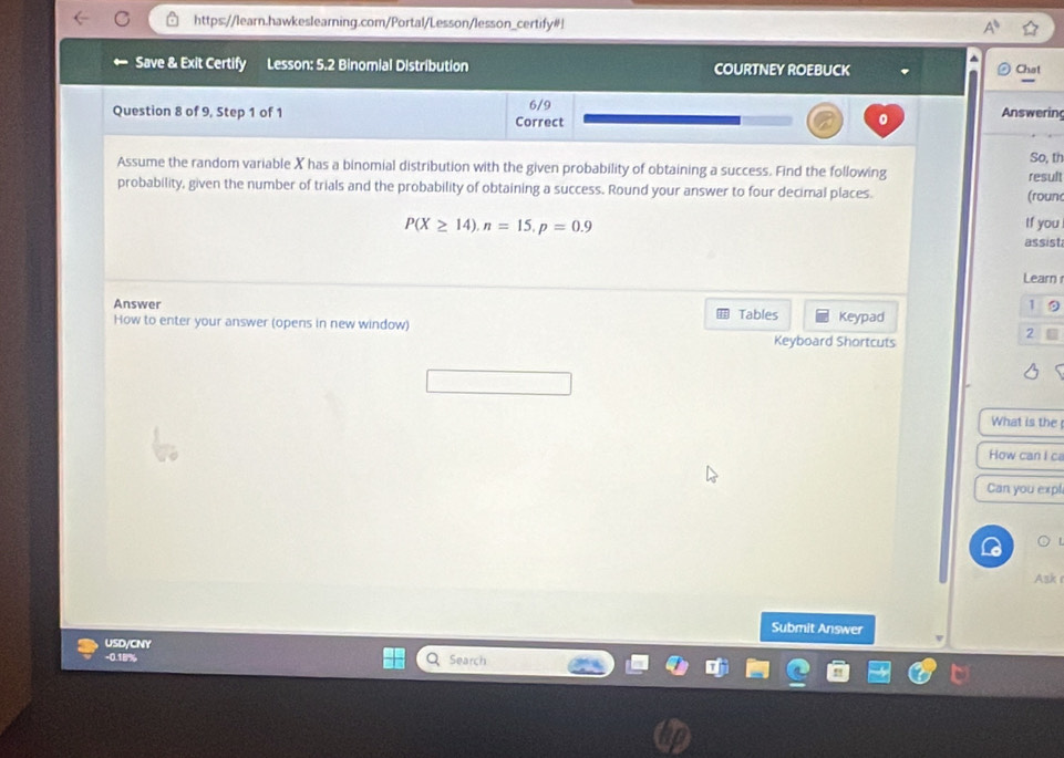 Solved: https://learn.hawkeslearning.com/Portal/Lesson/lesson_certify ...