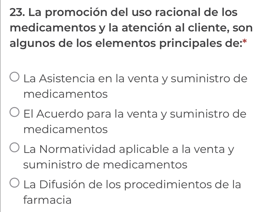 Resuelto:La promoción del uso racional de los medicamentos y la ...