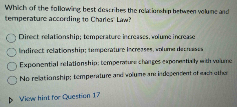 Solved: Which of the following best describes the relationship between ...