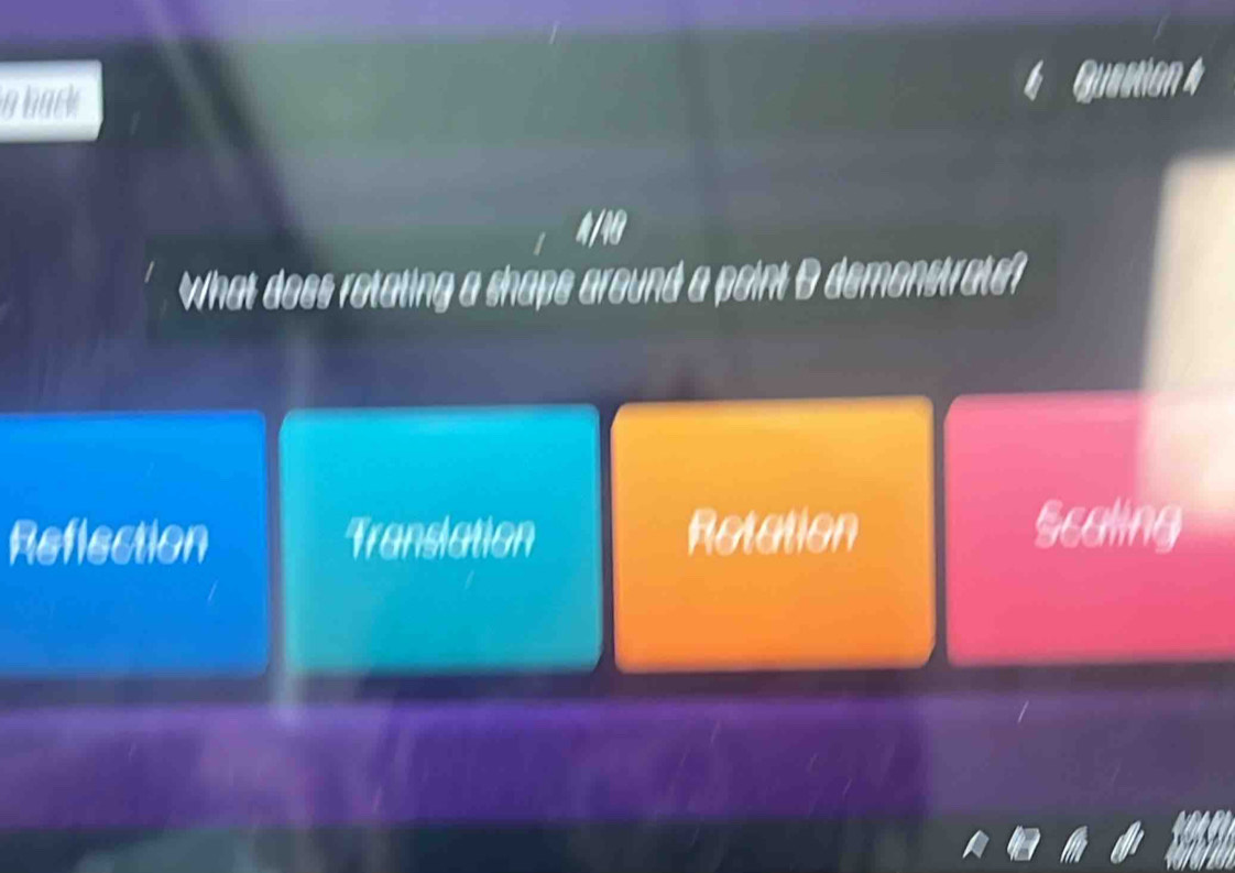 Solved: a back Queeton A #/10 What does retating a shape around a paint ...
