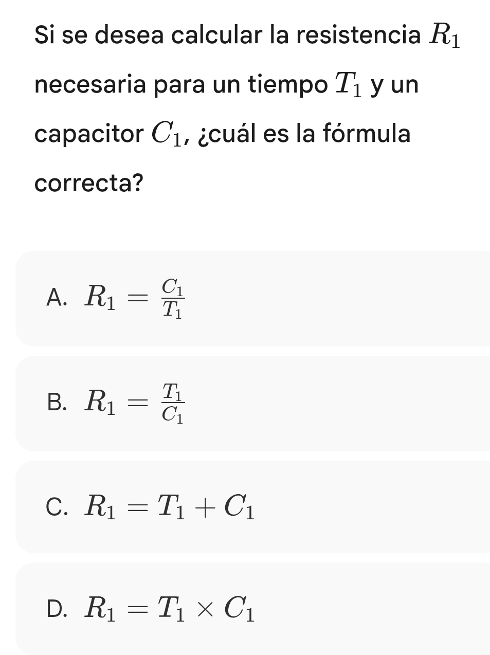 Resuelto:Si se desea calcular la resistencia R_1 necesaria para un ...