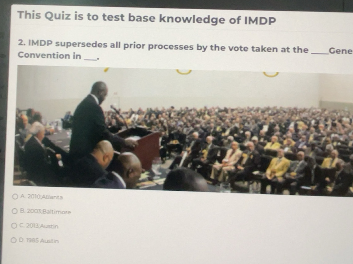 Solved: This Quiz is to test base knowledge of IMDP 2. IMDP supersedes ...
