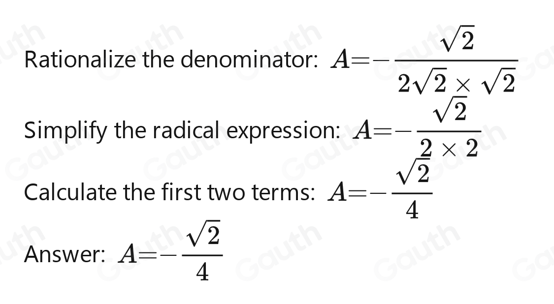 Resuelto:Sabiendo que Ctgθ =- 1/2sqrt(2) (8elIC) .Calcular: A=sqrt(2 ...