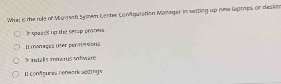 Resuelto:What is the role of Microsoft System Center Configuration ...