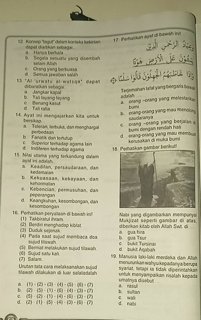 Telah dijawab:Konsep "tagut" dalam konteks kekinian 17. Perhatikan ayat ...