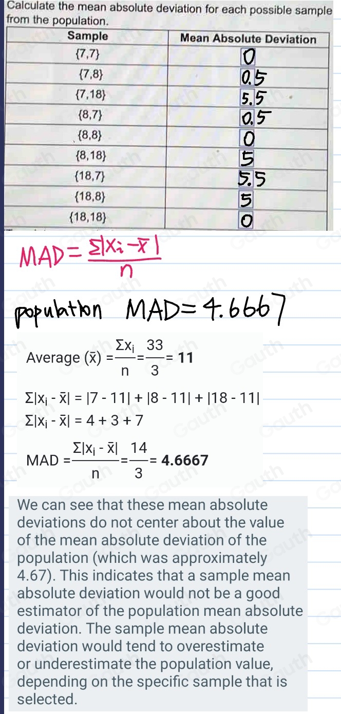 Solved: Let a population consist of the values 7 cigarettes, 8 ...