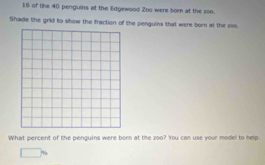 Solved: of the 40 penguins at the Edgewood Zoo were born at the zoo ...