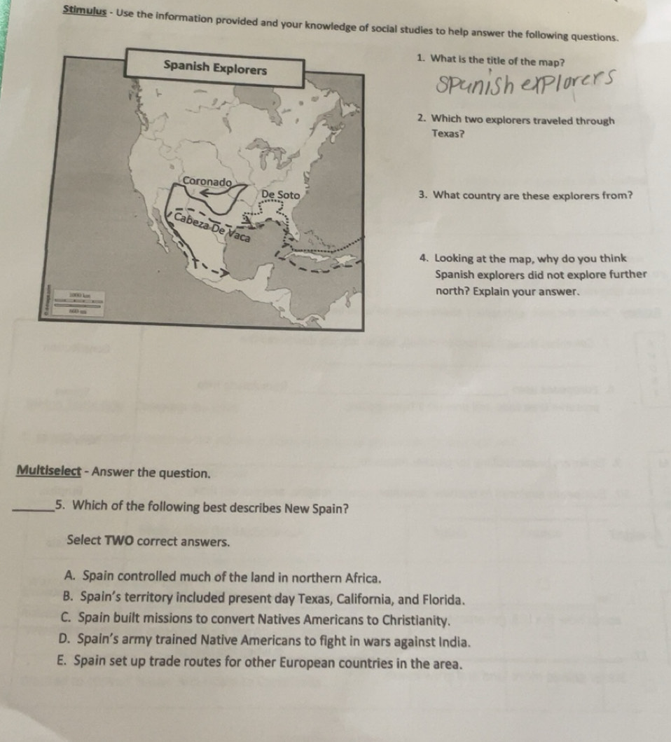 Solved: Stimulus - Use the information provided and your knowledge of ...