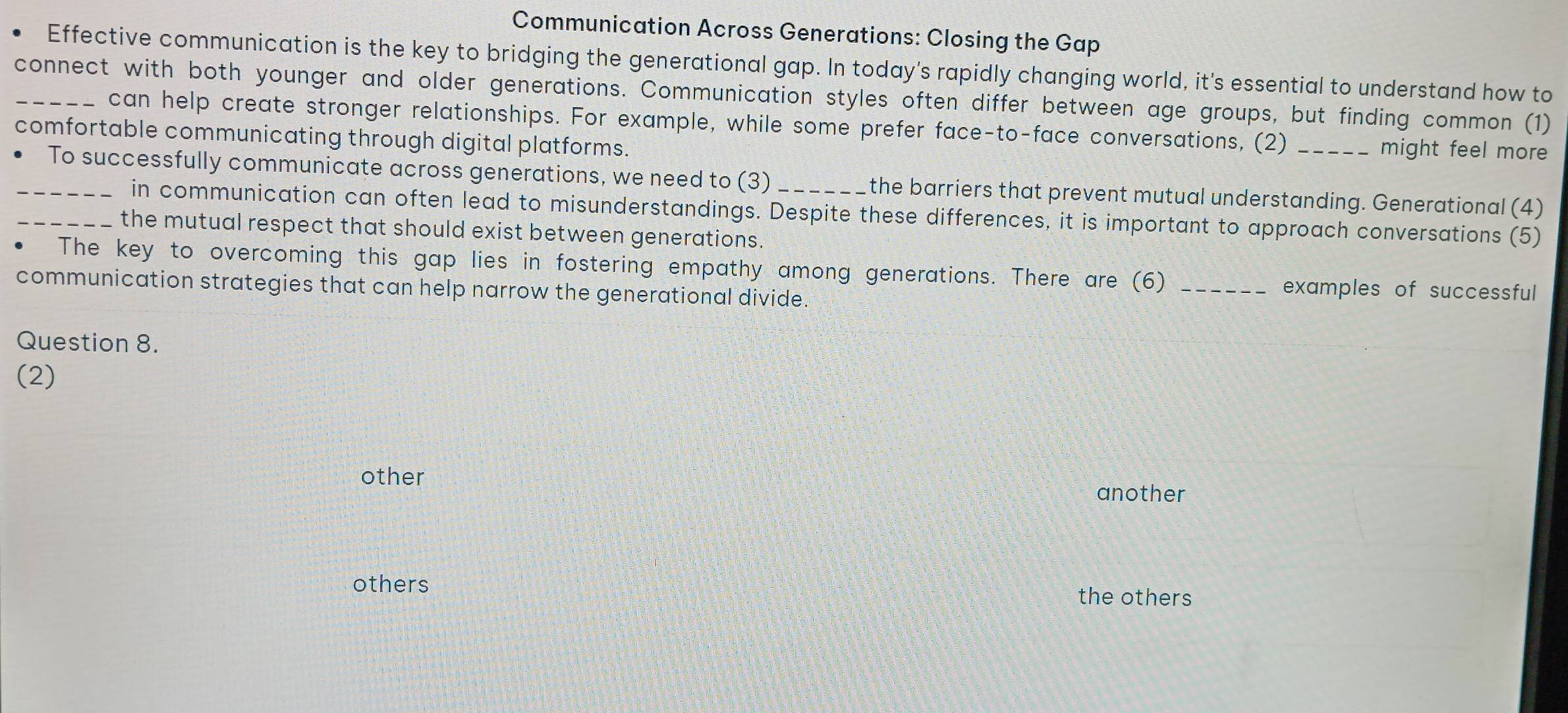 Giải quyết:Communication Across Generations: Closing the Gap Effective ...