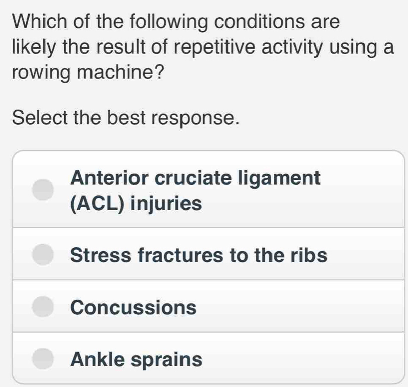 Solved: Which of the following conditions are likely the result of ...