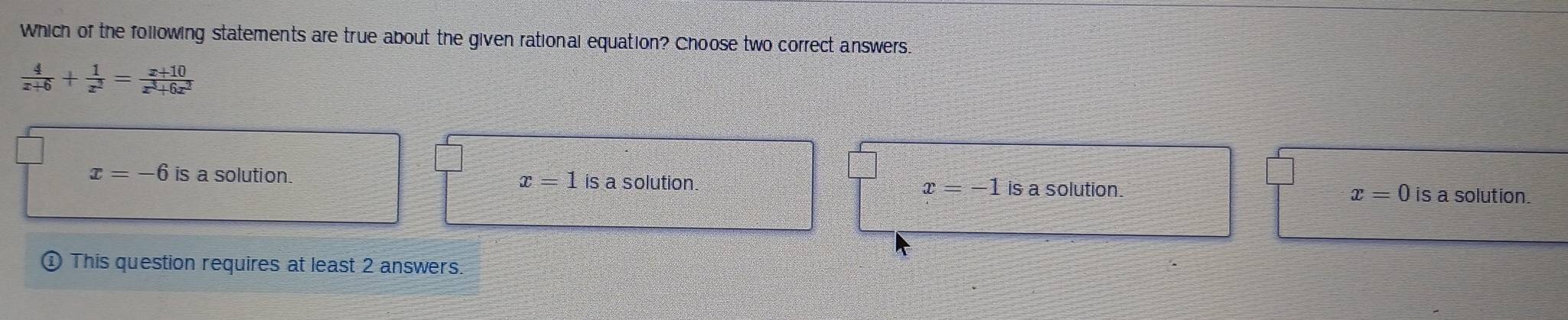 Solved: Which of the following statements are true about the given ...