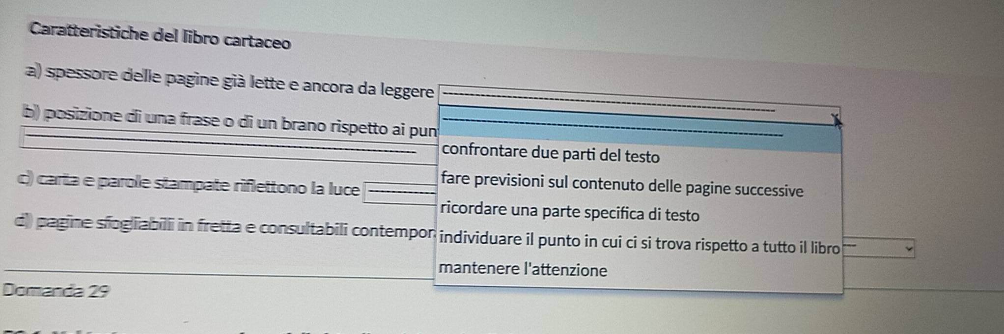 Risolto:Caratteristiche del libro cartaceo a) spessore delle pagine già ...