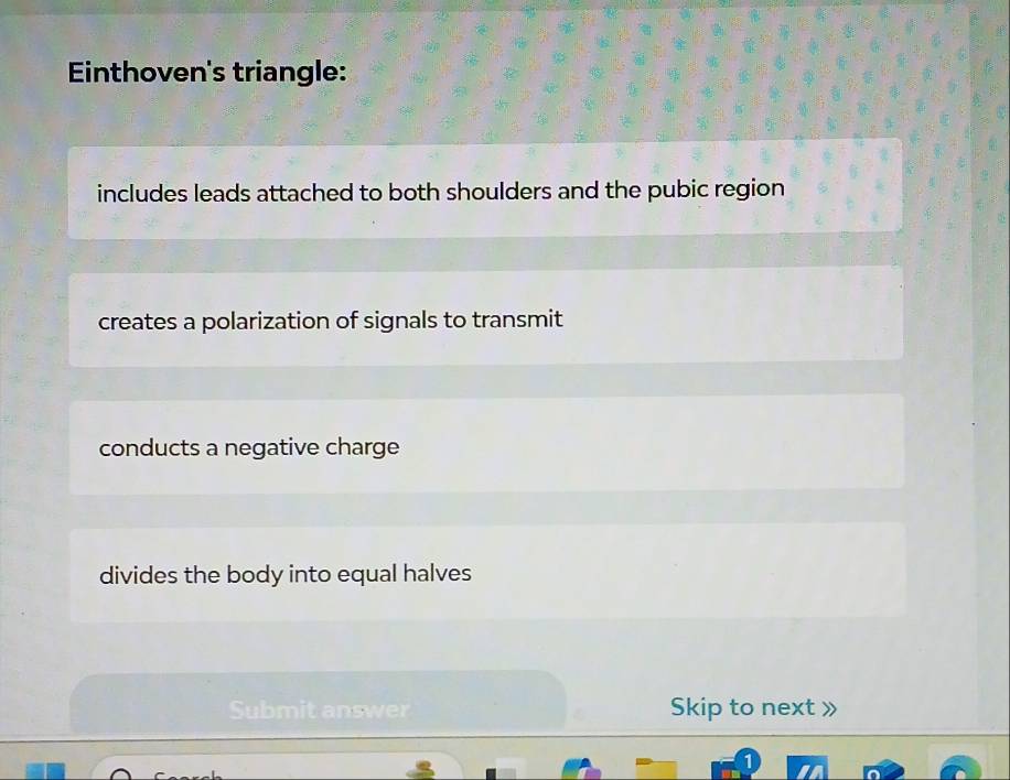 Solved: Einthoven's triangle: includes leads attached to both shoulders ...