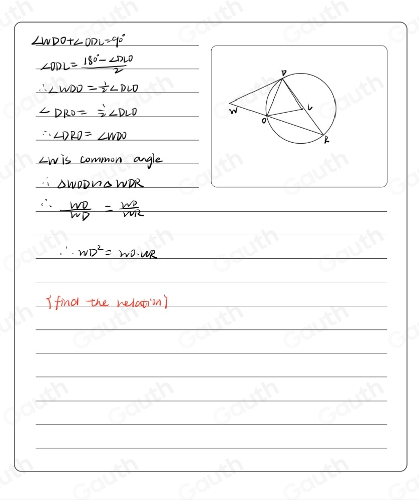 Solved: Theorem 10: If a tangent and a secant segment intersect in the exterior of a circle ...