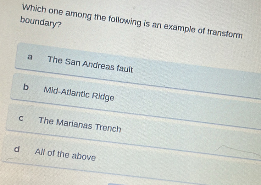 Solved: Which one among the following is an example of transform ...