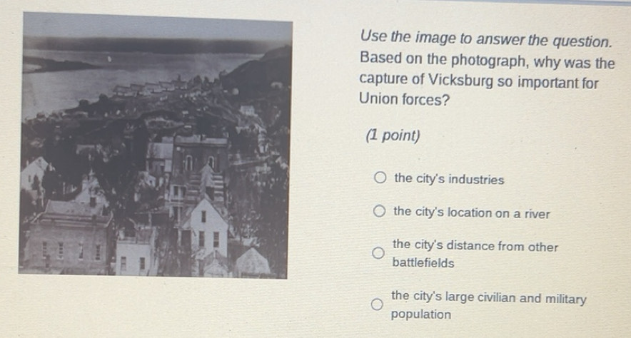 Solved: Use the image to answer the question. Based on the photograph ...