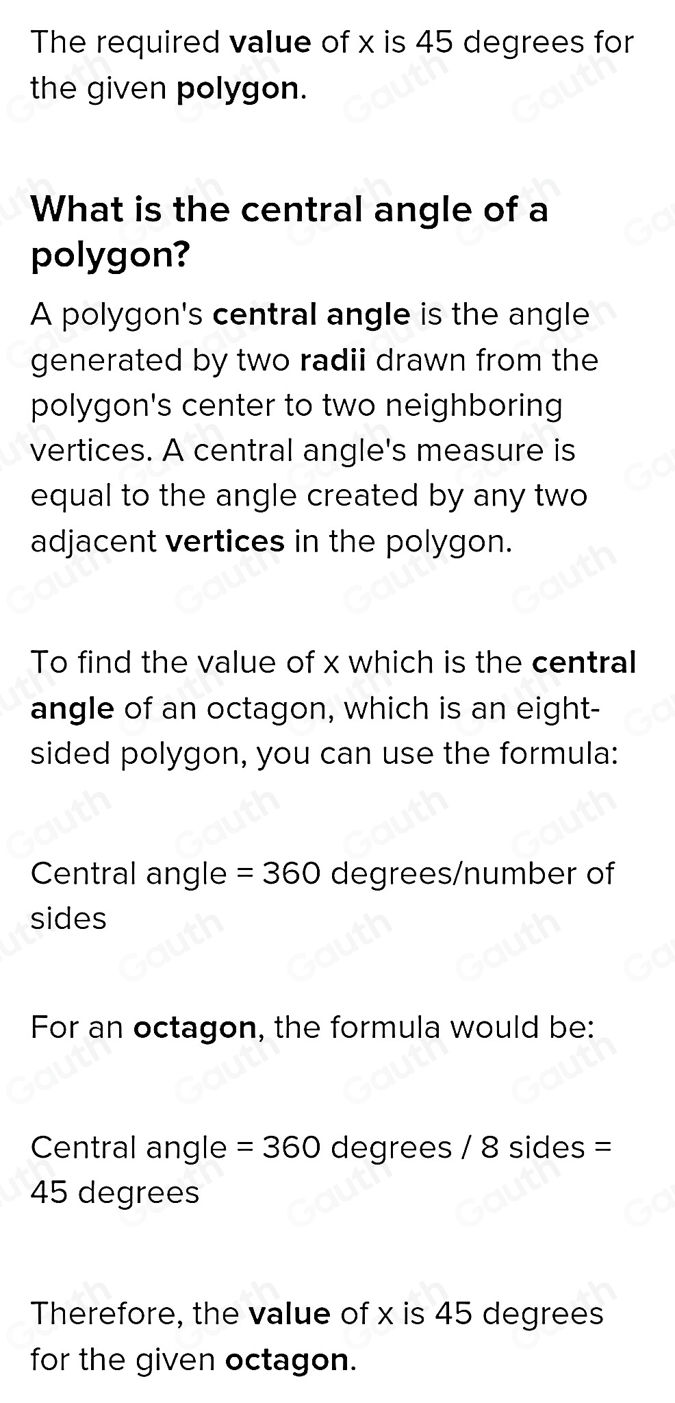 Solved: Question Number 5 of 10 - Geometry The polygon in the drawing ...