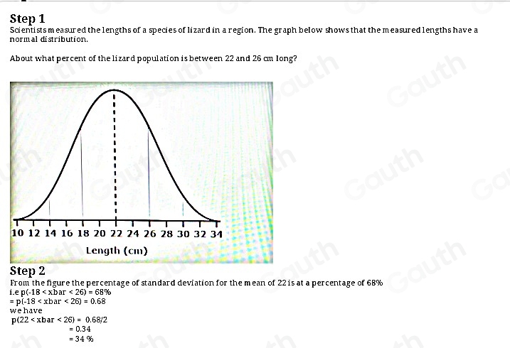 Solved: (AII.11c) Scientists measured the lengths of a species of ...