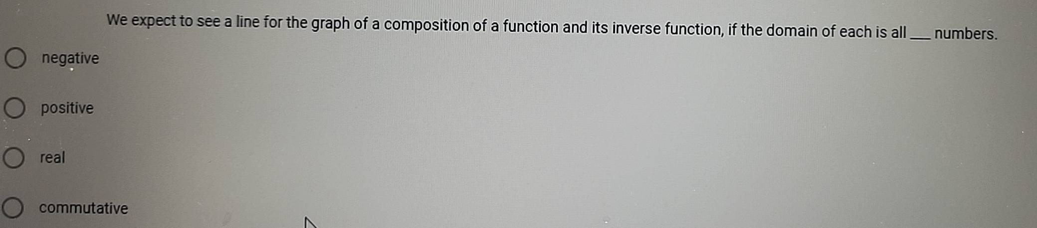 Solved: We expect to see a line for the graph of a composition of a ...