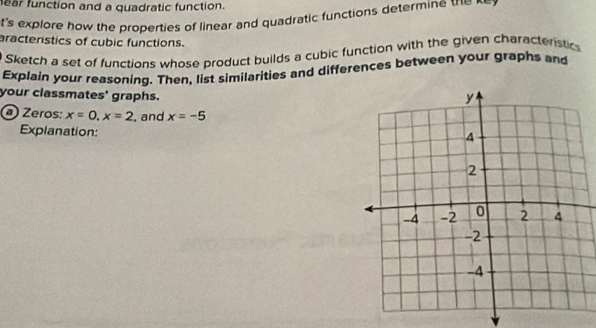 Solved: ear function and a quadratic function. t's explore how the ...