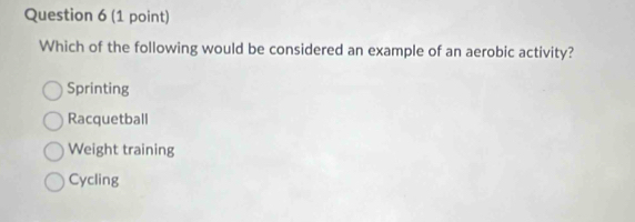 Solved: Which of the following would be considered an example of an ...