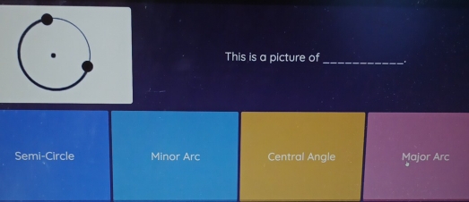 Solved: This is a picture o . Semi-Circle Minor Arc Central Angle Major ...