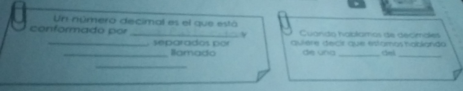 Resuelto:Un número decimal es el que está conformado por _Cuando ...