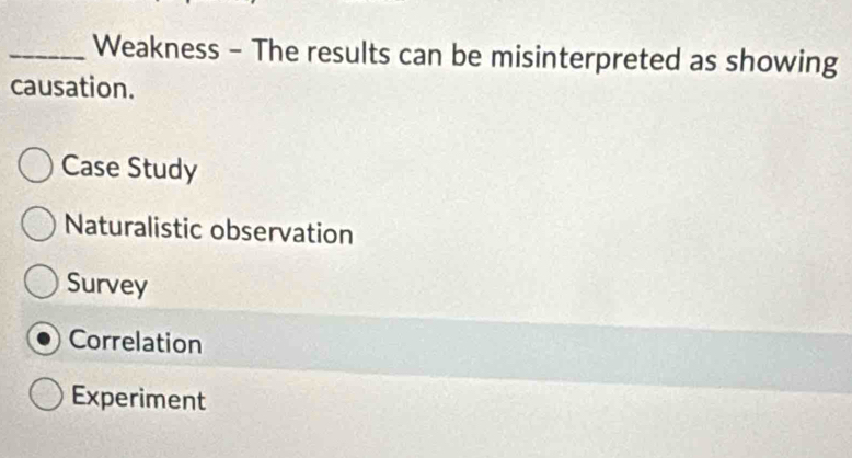 Solved: Weakness - The results can be misinterpreted as showing ...