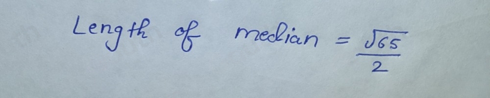 Solved: A median of a triangle is a line segment from a vertex to the ...