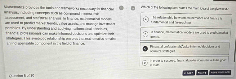 Solved: Mathematics provides the tools and frameworks necessary for ...
