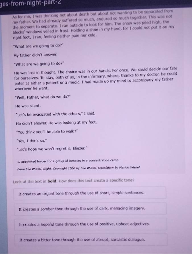 Gelöst:ges-from-night-part-2 As for me, I was thinking not about death ...