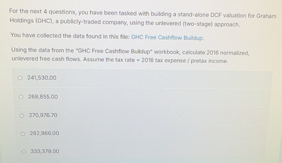 Solved: For the next 4 questions, you have been tasked with building a ...