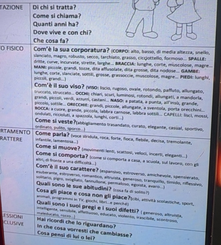 Risolto:TAZIONE Di chi si tratta? Come si chiama? Quanti anni ha? Dove ...