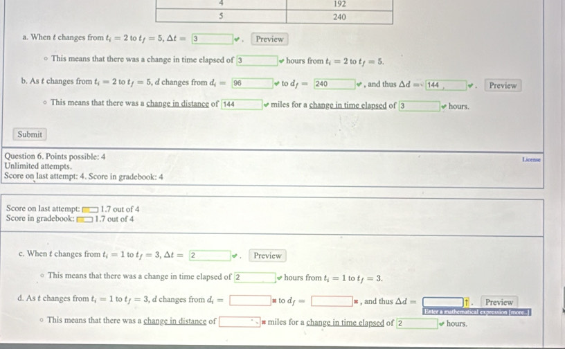Solved: When t changes from t_i=2 to t_f=5, t=3 downarrow. Preview This ...