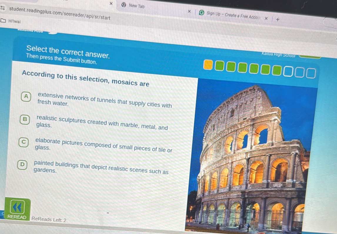 Solved: New Tab Sign Up - Create a Free Accou student.readingplus.com ...