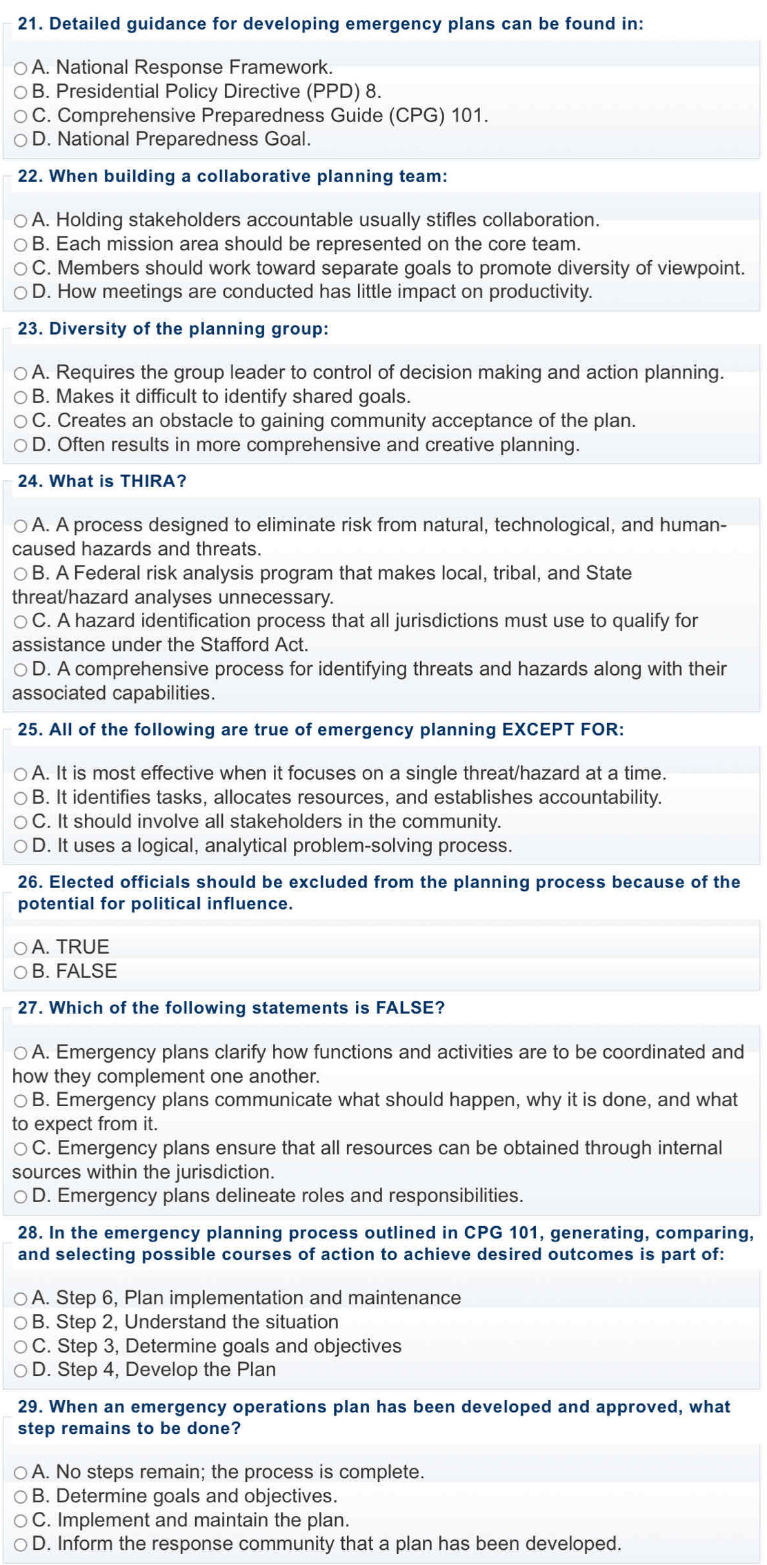 Solved: Detailed guidance for developing emergency plans can be found ...