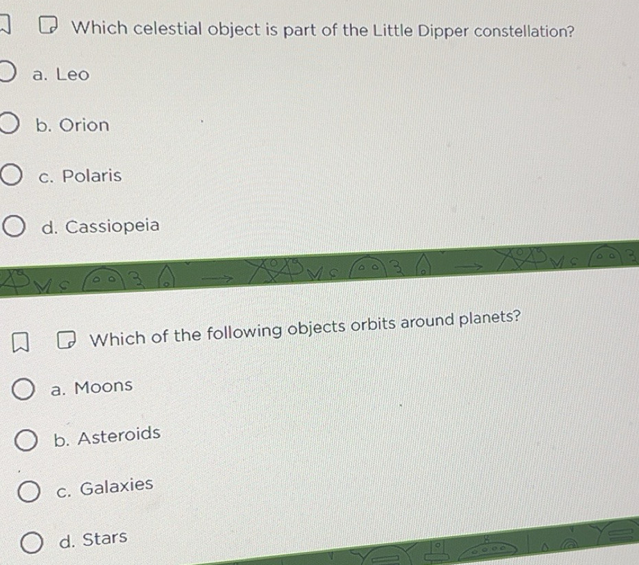 Solved: Which celestial object is part of the Little Dipper ...