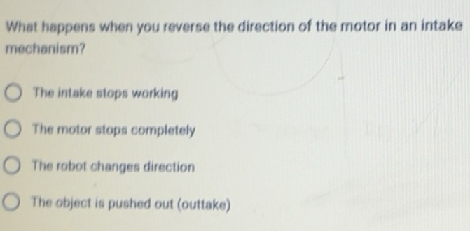 Solved: What happens when you reverse the direction of the motor in an ...