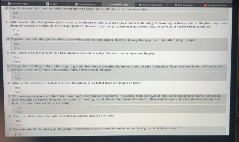 Solved: Falled to open page C My Stulf 1 Failed to open page ⑥ Babe ...